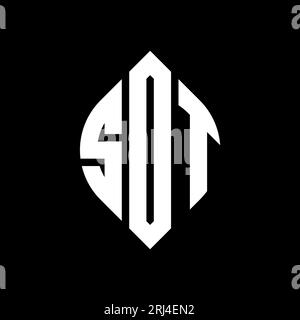 SOT circle letter logo design with circle and ellipse shape. SOT ...