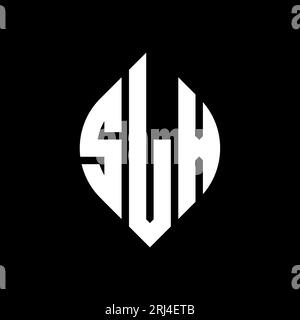 SLX circle letter logo design with circle and ellipse shape. SLX ...