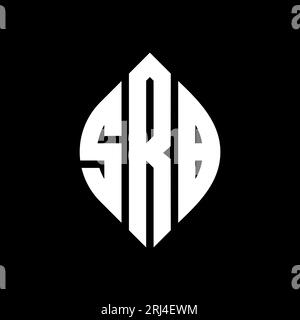 SRB circle letter logo design with circle and ellipse shape. SRB ...