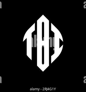 TBI circle letter logo design with circle and ellipse shape. TBI ...