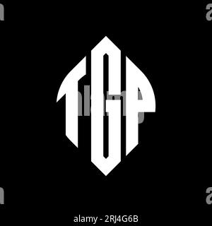 TGP circle letter logo design with circle and ellipse shape. TGP ...