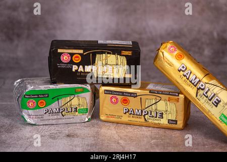 Traditional wrapped butter sticks, Pamplie butter of France, Unique ...
