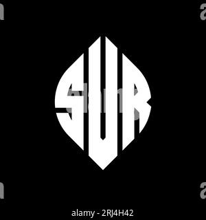 SVR circle letter logo design with circle and ellipse shape. SVR ...