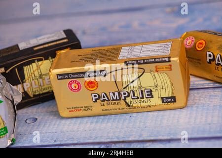 Traditional wrapped butter sticks, Pamplie butter of France, Unique ...