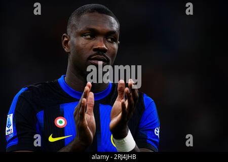 Marcus Thuram of Fc Internazionale gestures during the Serie A match ...