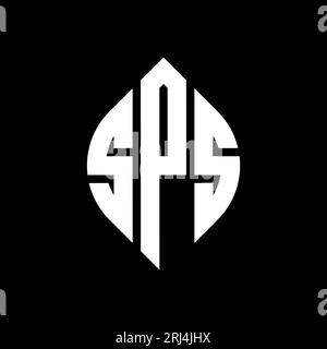 SPS circle letter logo design with circle and ellipse shape. SPS ...
