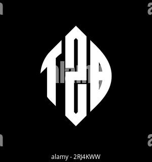 TZB circle letter logo design with circle and ellipse shape. TZB ...