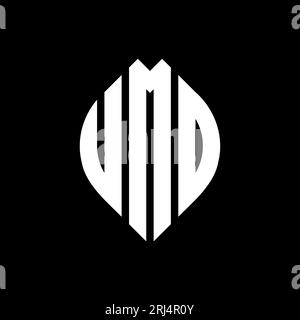 UMD circle letter logo design with circle and ellipse shape. UMD ...