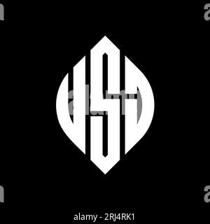 USJ logo. USJ letter. USJ letter logo design. Initials USJ logo linked ...