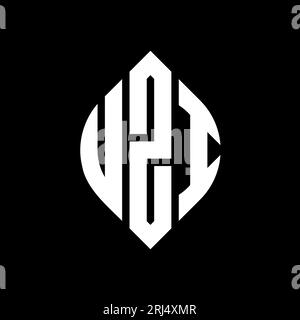 UZI logo. UZI letter. UZI letter logo design. Initials UZI logo linked ...