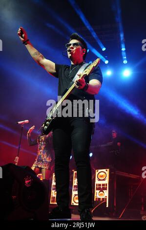MIAMI, FLORIDA - AUGUST 17: Ignacio "Nacho" Izeta of MATUTE performS ...