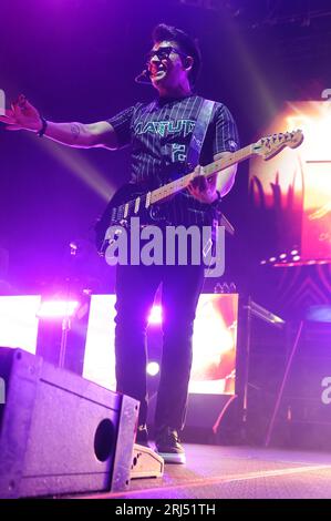 MIAMI, FLORIDA - AUGUST 17: Ignacio "Nacho" Izeta of MATUTE performs ...