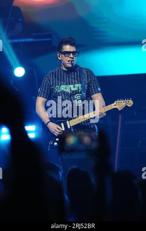 MIAMI, FLORIDA - AUGUST 17: Ignacio "Nacho" Izeta of MATUTE performS ...