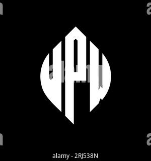 VPW circle letter logo design with circle and ellipse shape. VPW ...