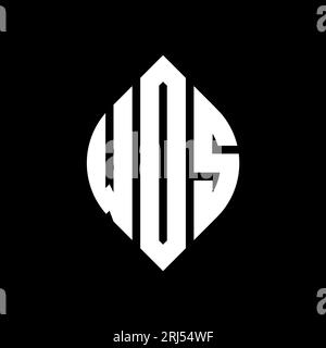 WDS circle letter logo design with circle and ellipse shape. WDS ...