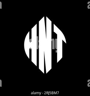 XNT circle letter logo design with circle and ellipse shape. XNT ...