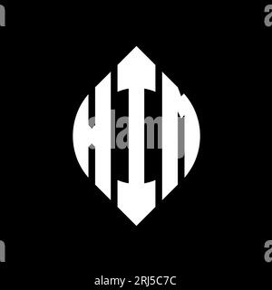 XIM circle letter logo design with circle and ellipse shape. XIM ...