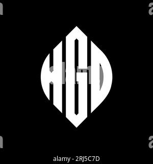 XGO circle letter logo design with circle and ellipse shape. XGO ...