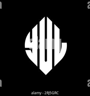 YVL circle letter logo design with circle and ellipse shape. YVL ...