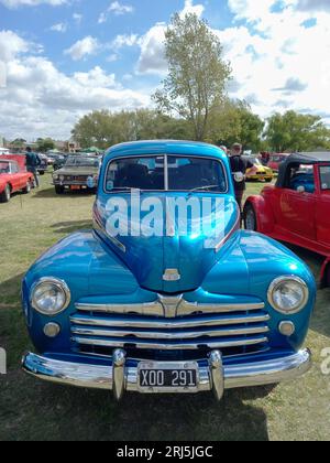 Ford super deluxe 8 V8 old rusty car wreck 1947 classic parked rust rusted pitted unkempt ...
