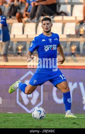 Empoli, Italy. 19th Aug, 2023. Hellas Verona's Cyril Ngonge during ...
