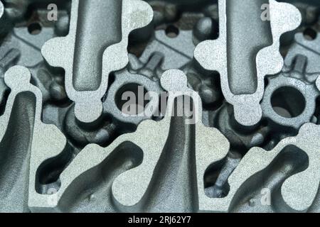 Detailed sectional view of modern gasoline engine cylinder structure ...