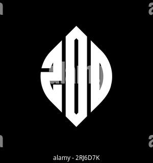 ZOD circle letter logo design with circle and ellipse shape. ZOD ...