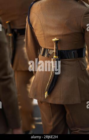 A Gurkhas Khukuri, the weapon of choice for the Nepali soldiers Stock ...