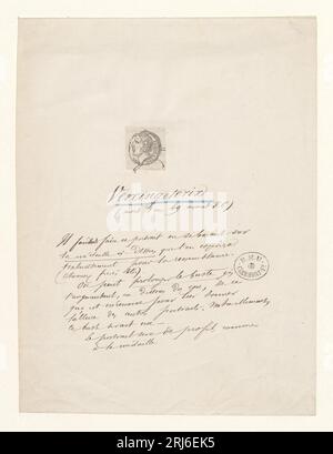 This wood engraving print by Ambroise Tardieu depicts Vercingétorix ...