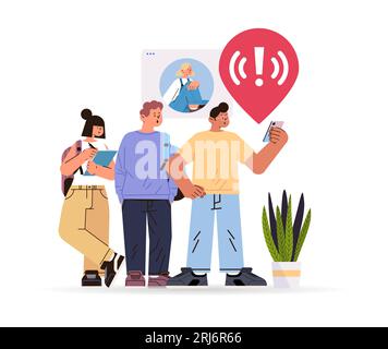 smartphone caution emergency Stock Vector Image & Art - Alamy