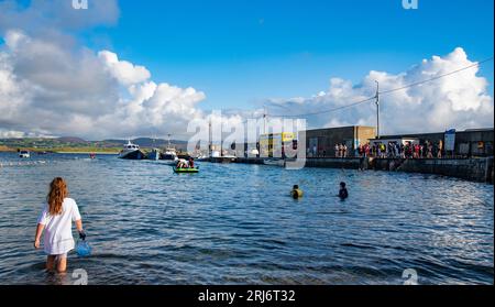 The Harbour at Downings, Sheephaven Bay, County Donegal, Ireland Stock ...