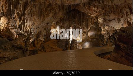The Cerovacke caves, a naturally formed phenomenon located in the ...