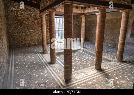 Atrium in House of the Menander (Casa del Menadro) from 180 BC in ...