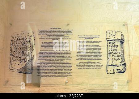 Roman artefacts - small altar stone - at the Church of St Steven & St ...