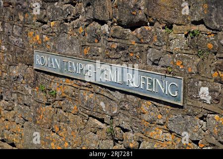 Bilingual sign for Roman Temple - Teml Rufeinig - Site of Roman Temple ...