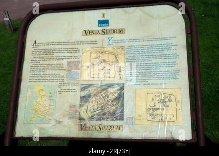 Well preserved and impressive Roman walls surrounding Venta Silurum, a ...