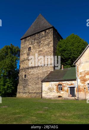 Medieval Ducal Tower in Siedlęcin, Poland Stock Photo - Alamy