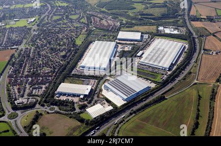 aerial view of the Asda RDC distribution centre at Skelmersdale ...