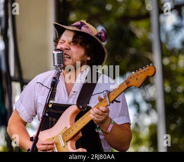 Early James performing at the ACL Music Fest Stock Photo - Alamy