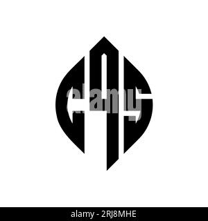 CQS circle letter logo design with circle and ellipse shape. CQS ...