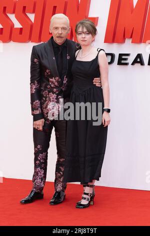 London, UK. Simon Pegg and Matilda Pegg at The UK Premiere of Mission ...