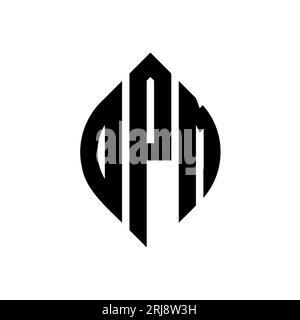 DPM circle letter logo design with circle and ellipse shape. DPM ...