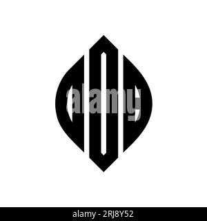 DOB circle letter logo design with circle and ellipse shape. DOB ...