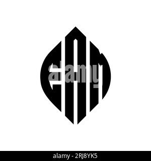 EAM circle letter logo design with circle and ellipse shape. EAM ...