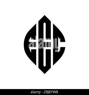 EEC circle letter logo design with circle and ellipse shape. EEC ...