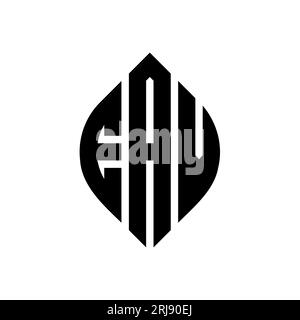 EAV circle letter logo design with circle and ellipse shape. EAV ...