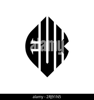 EVK circle letter logo design with circle and ellipse shape. EVK ...