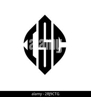 ISC circle letter logo design with circle and ellipse shape. ISC ...