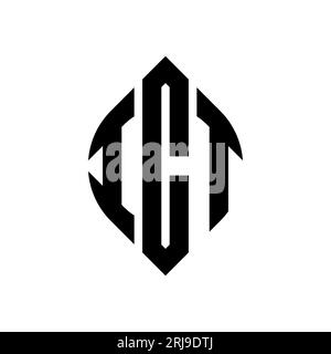 ICT circle letter logo design with circle and ellipse shape. ICT ...