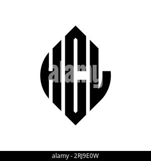 HCL circle letter logo design with circle and ellipse shape. HCL ...